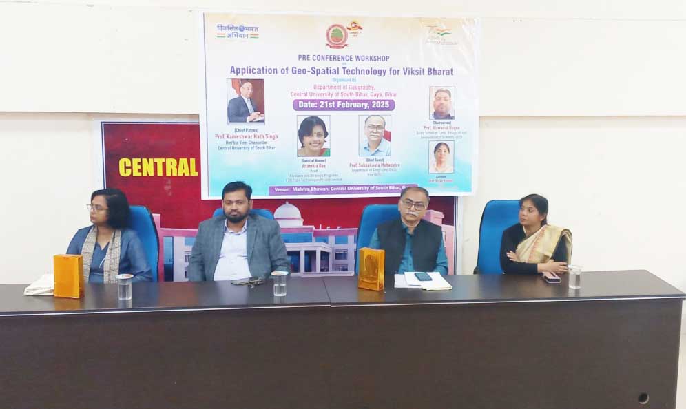 Workshop on Application of Geo-Spatial Technology for Viksit Bharat by Dept. of Geography ...